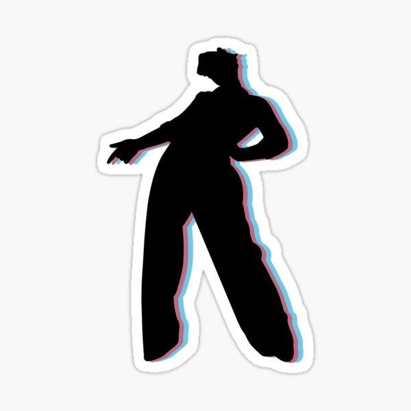 "Harry Styles silhouette " Sticker for Sale by stickers-by-jen | Redbubble