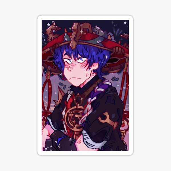 Genshin Impact Scaramouche Stickers | Redbubble