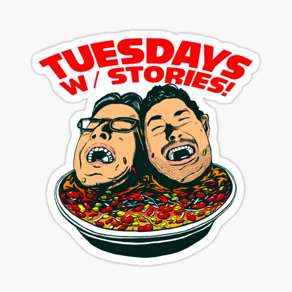 "Tuesdays With Stories podcast!" Sticker for Sale by ICOAHEnding ...