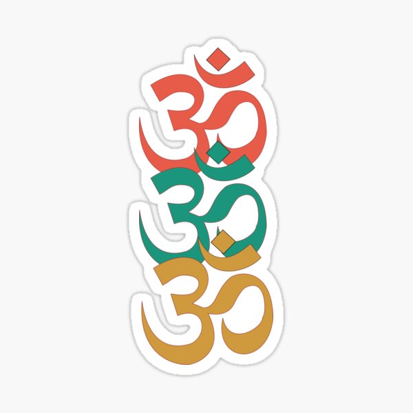 "OM" Sticker by ArtofCrafting | Redbubble