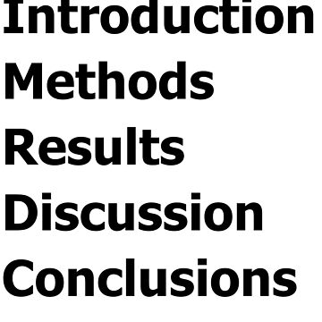 "Introduction Methods Results Discussion Conclusion Funny Thesis ...