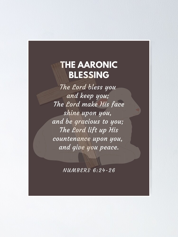 "The Aaronic Blessing" Poster for Sale by FigLeafProphet | Redbubble