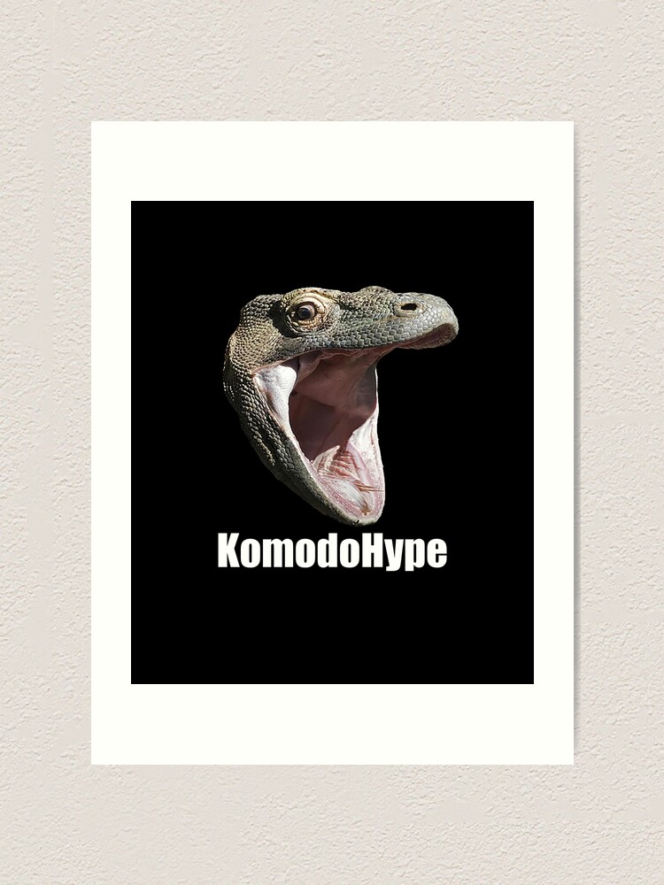 "KomodoHype Emote PogChamp Meme" Art Print by Altohombre | Redbubble