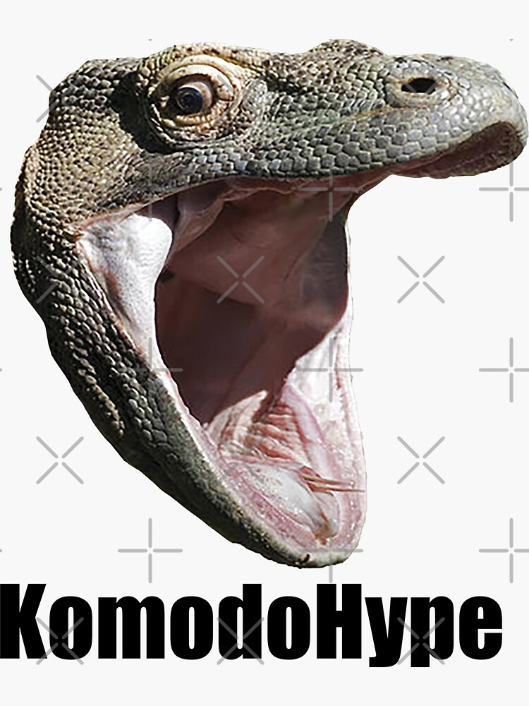 Pegatina «KomodoHype Emote PogChamp Meme» de Altohombre | Redbubble