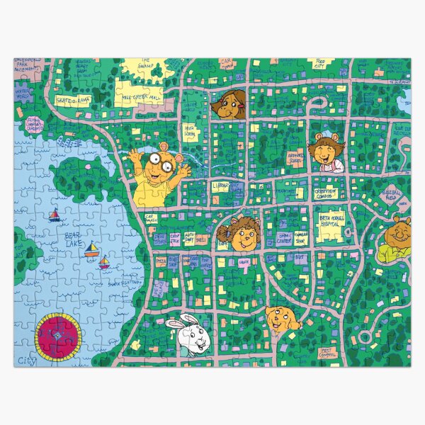 "Arthur Map Puzzle" Jigsaw Puzzle for Sale by Tolon | Redbubble