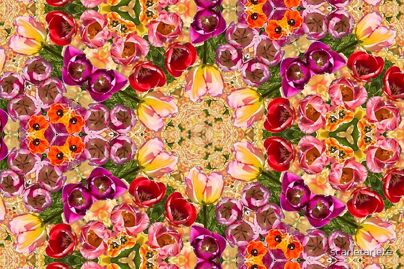 "Spring tulip mandala" by scarletariete | Redbubble
