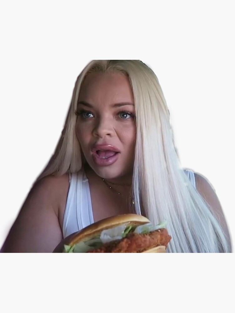 "Trisha Paytas "Huh What?"" Sticker for Sale by gdumont | Redbubble