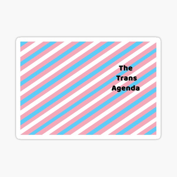 "The Trans Agenda" Sticker for Sale by RaeOfSun1106 | Redbubble