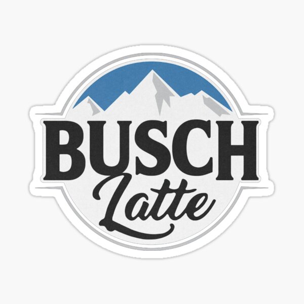 Busch Latte Stickers | Redbubble