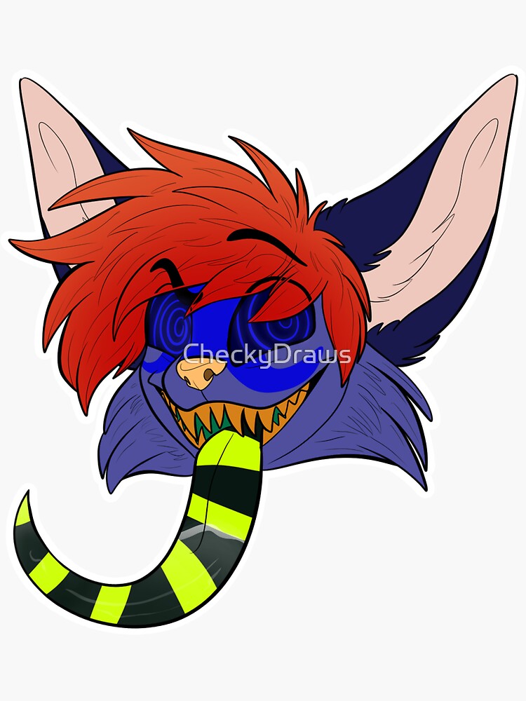 "Chuckles" Sticker by CheckyDraws | Redbubble