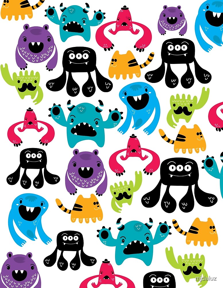 "Monster Pattern" by mjdaluz | Redbubble