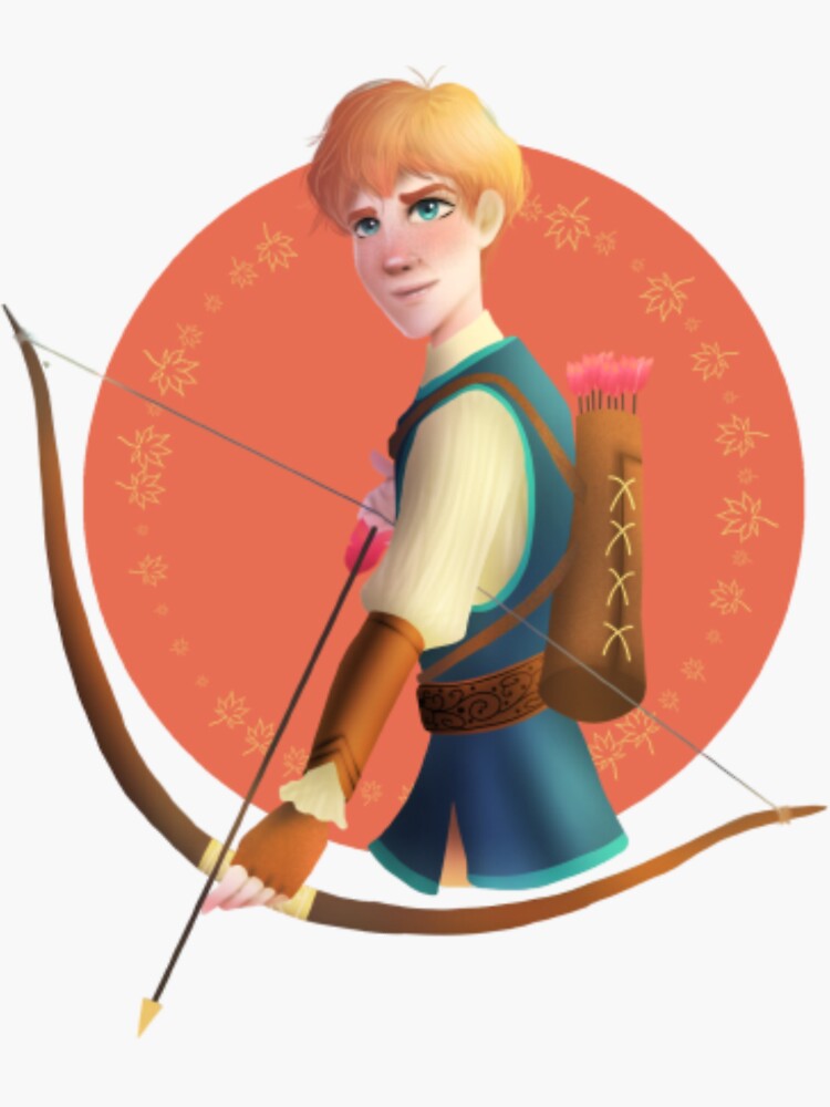 "Ginger Archer" Sticker for Sale by Art-of-Chel | Redbubble