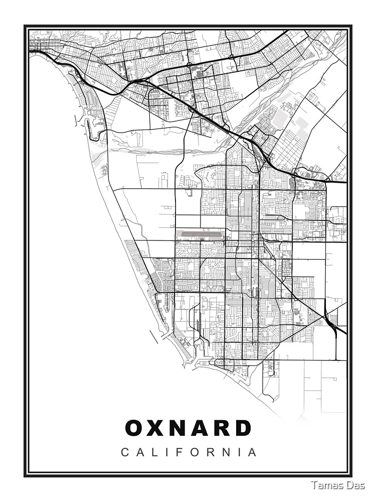 "Oxnard Map" Sticker for Sale by sibudas | Redbubble