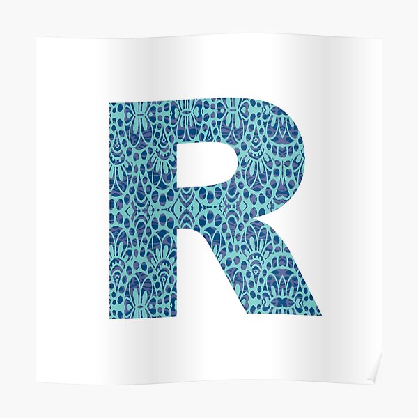 Doodle Letter R Posters | Redbubble