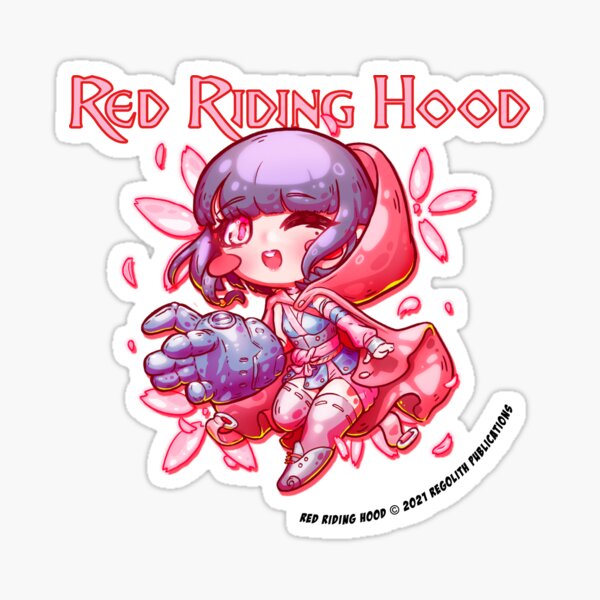"Little Red Riding Hood" Sticker for Sale by Regolith-Design | Redbubble