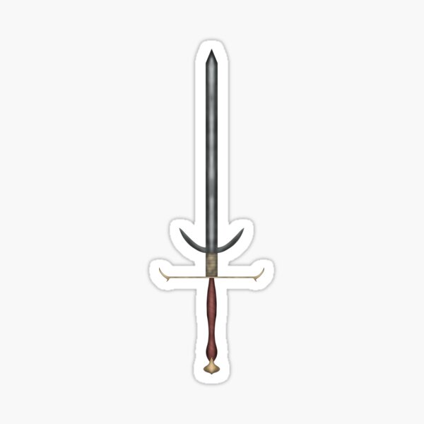 "Zweihander - German Greatsword" Sticker by RagDesigns | Redbubble