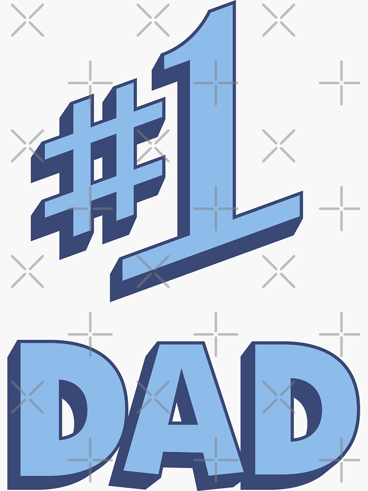 "Number 1 Dad" Sticker by avperth | Redbubble