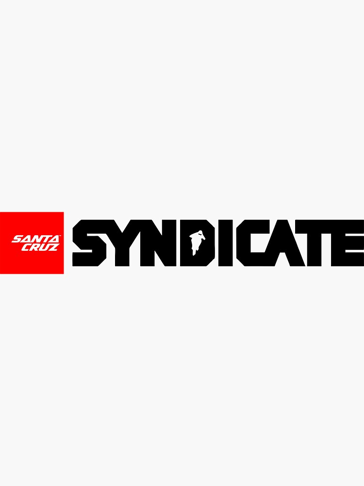 "Santa Cruz Syndicate " Sticker by Malachiields | Redbubble