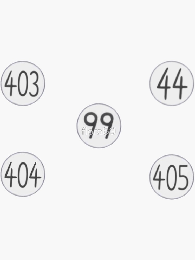 "Hunter Exam Number Tags" Sticker for Sale by flora69 | Redbubble