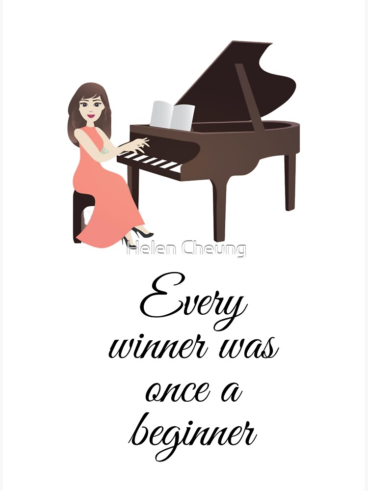 "Every Winner was Once a Beginner" Sticker for Sale by hwhelen | Redbubble