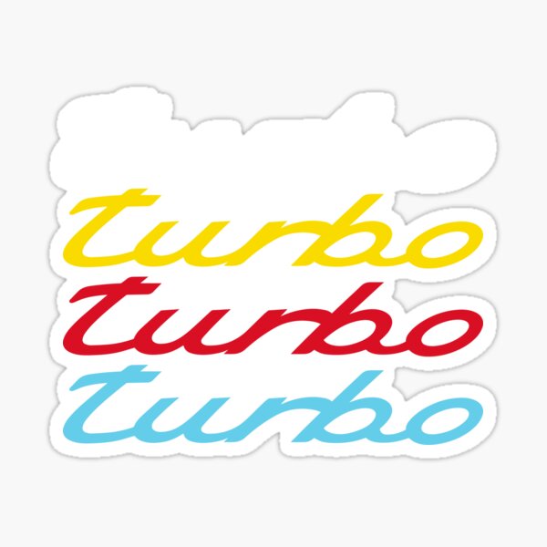 "Turbo Colours" Sticker for Sale by rmatthew | Redbubble