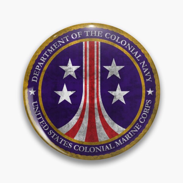 "Colonial Marines emblem distressed" Pin for Sale by PCB1981 | Redbubble