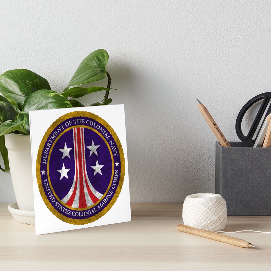 "Colonial Marines emblem distressed" Art Board Print by PCB1981 | Redbubble