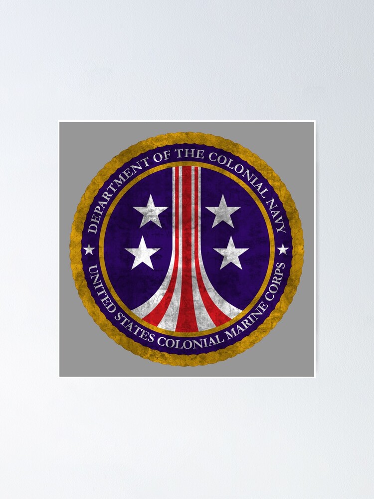 "Colonial Marines emblem distressed" Poster by PCB1981 | Redbubble