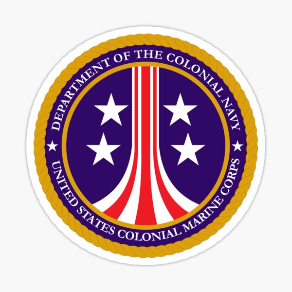 "Colonial Marines emblem (full size)" Sticker for Sale by PCB1981 ...