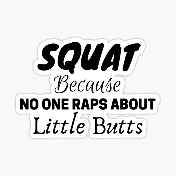 "Funny Fitness Squat Motivation" Sticker by MotivationBoost | Redbubble