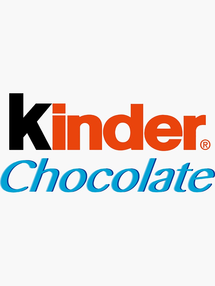 "Chocolate Kinder" Sticker for Sale by yoiutface | Redbubble