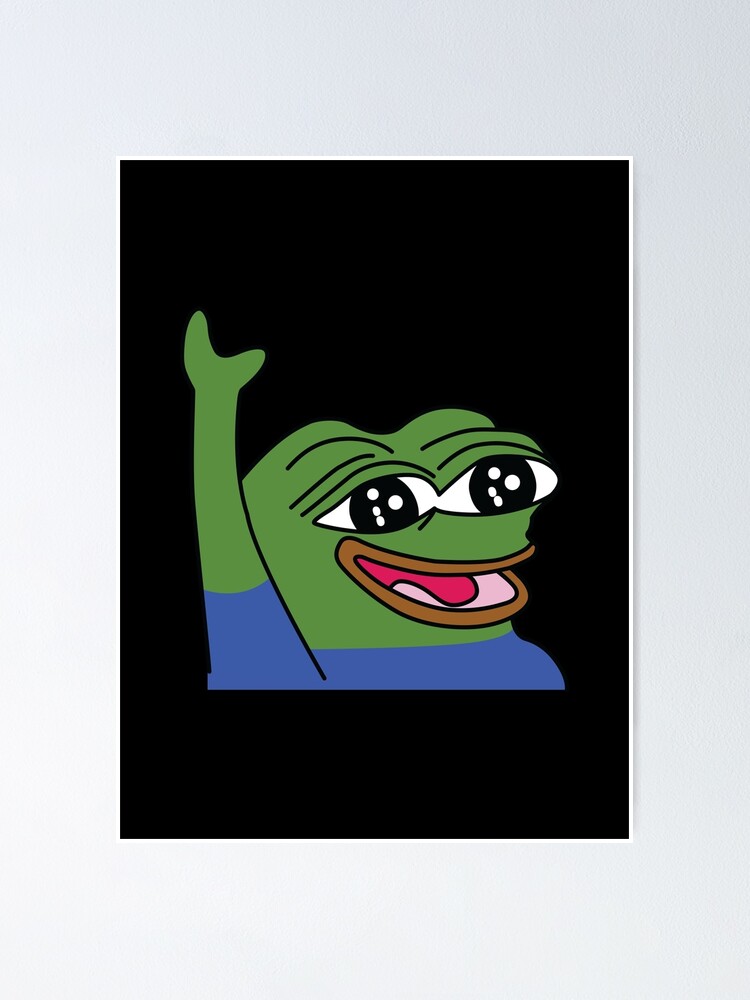 Póster «peepoHey / peepoWave Emote de alta calidad» de SimplyNewDesign ...