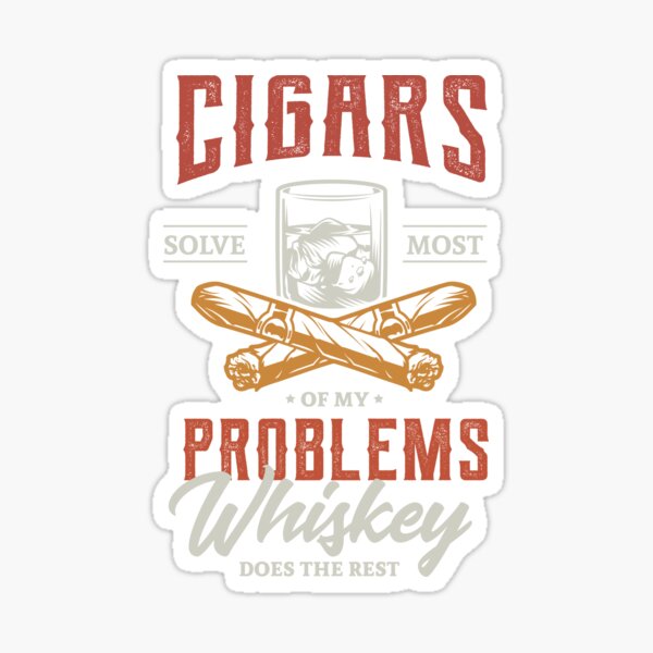 "Cigar Gifts for a Cigars fan" Sticker for Sale by THaDesign | Redbubble