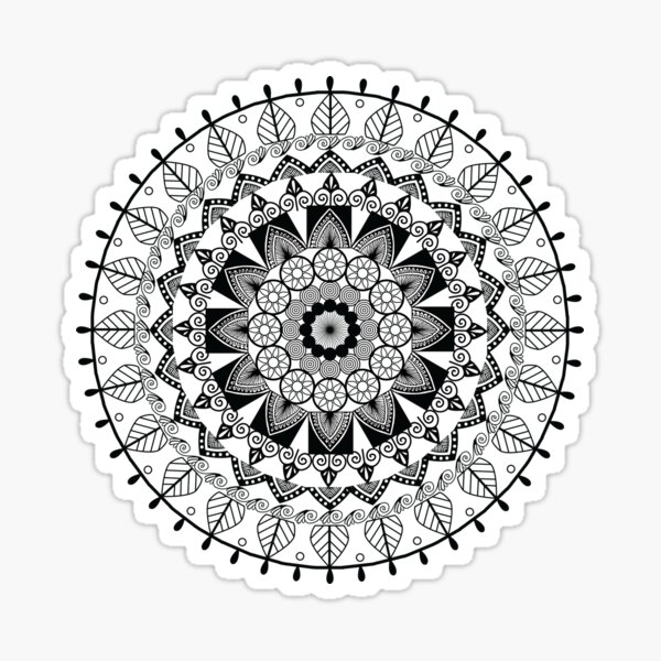 "Mandala Art" Sticker by aesth-art-tic | Redbubble