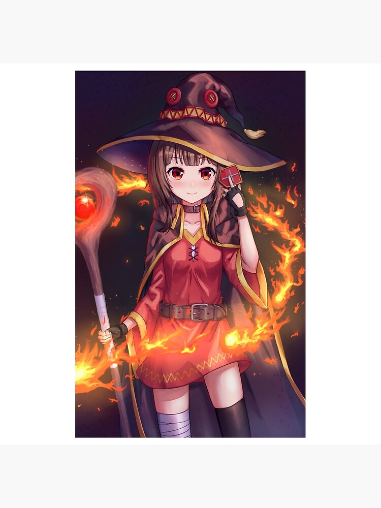 "Megumin holding an eye patch [KonoSuba] " Art Print by fergus0013 ...