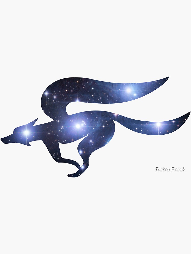 "Space fox" Sticker for Sale by Retro-Freak | Redbubble