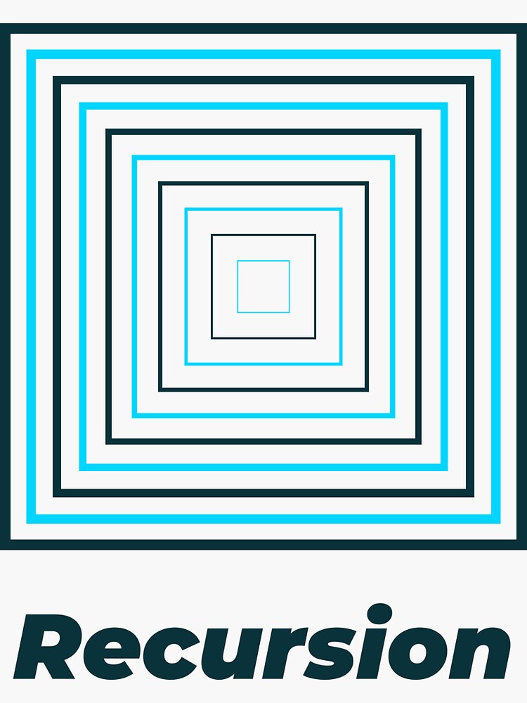 "Recursion" Sticker for Sale by Mechashadow | Redbubble