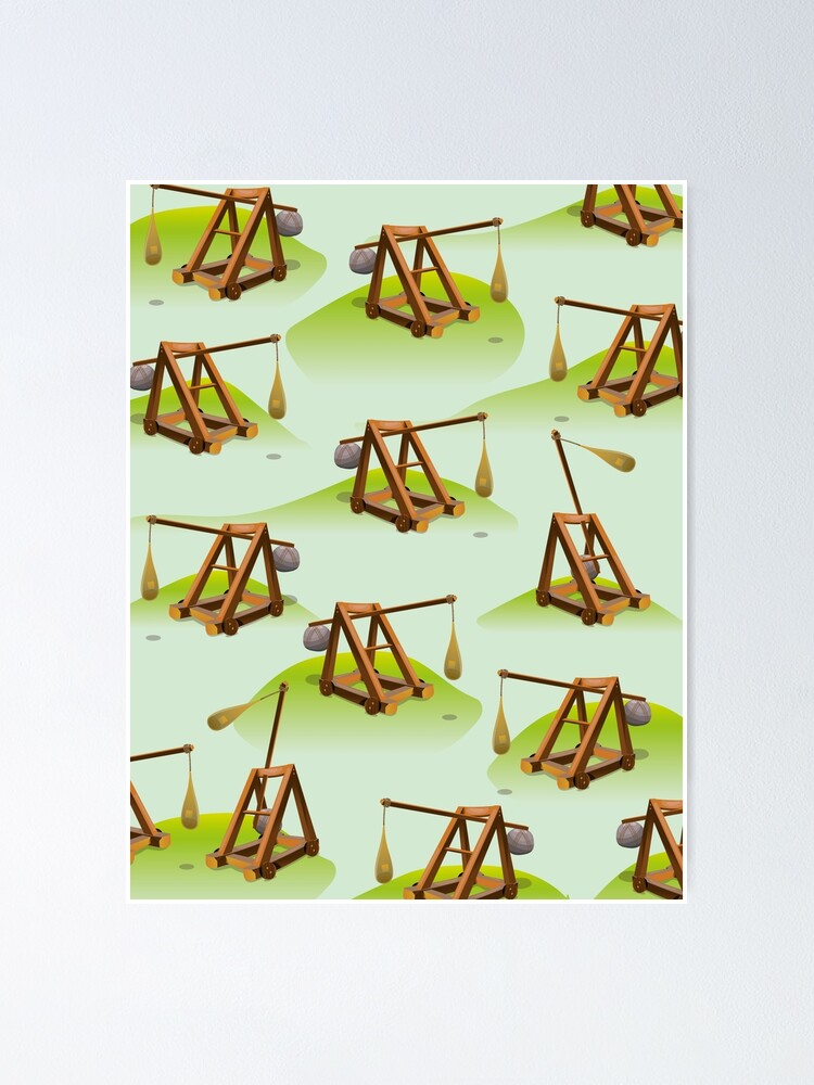 "Trebuchet Pattern" Poster for Sale by vectorwebstore | Redbubble