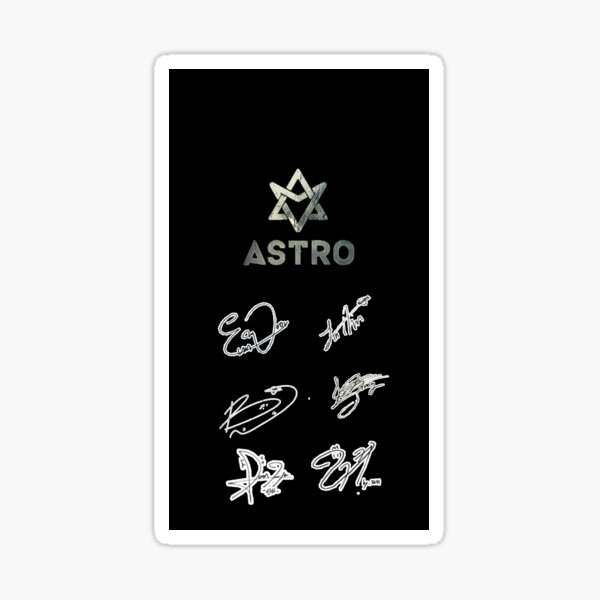 "Astro members signature products" Sticker by Star-Lightson | Redbubble