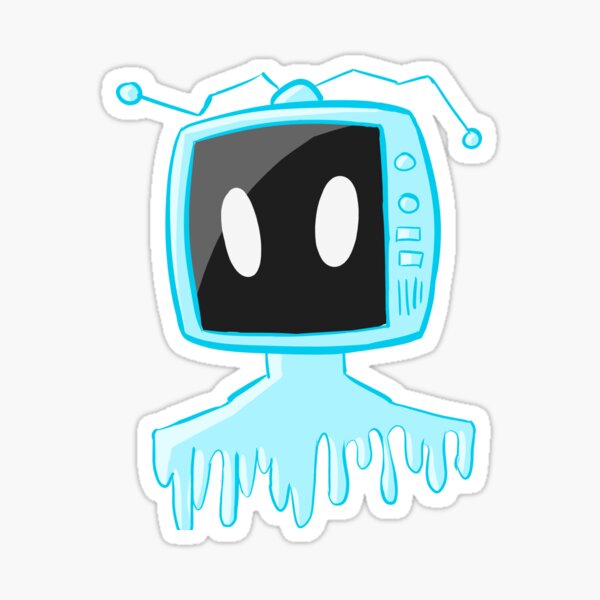 "Tv Head Drip Cartoon" Sticker by EdoReno | Redbubble