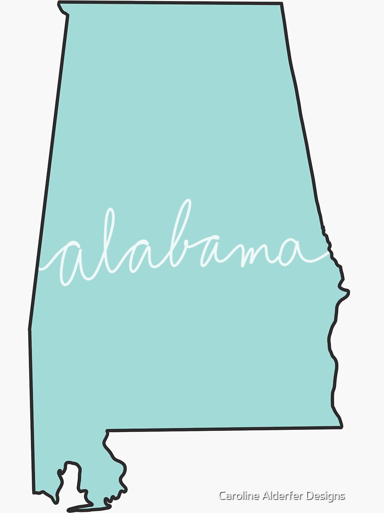 "Alabama aesthetic design!" Sticker by cjalderfer | Redbubble