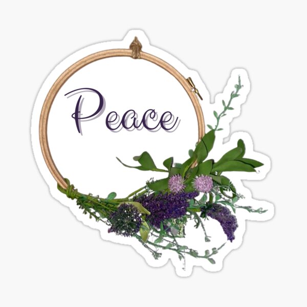"peace out!" Sticker for Sale by ManlyCow08 | Redbubble