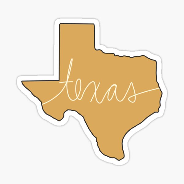 "Texas aesthetic design!" Sticker by cjalderfer | Redbubble