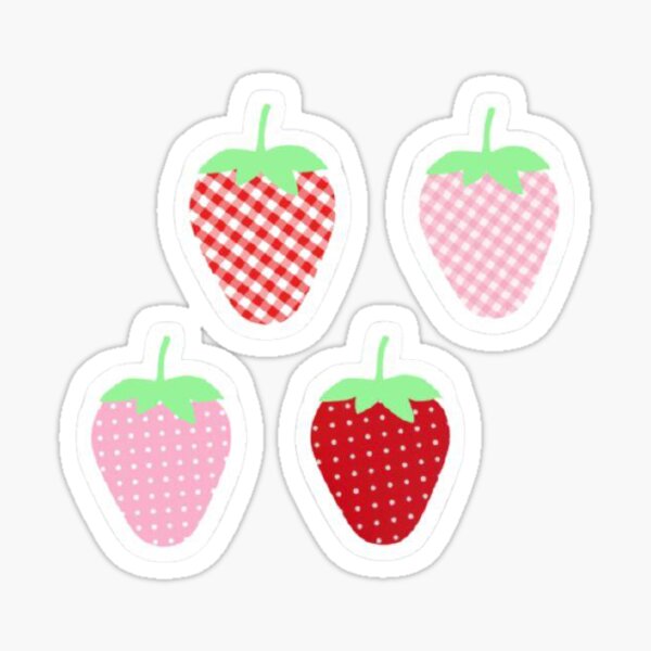 "cute strawberry pack" Sticker for Sale by stickerzfirst | Redbubble