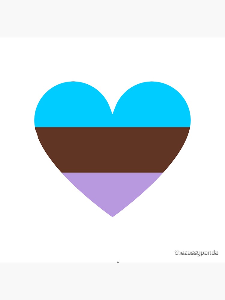 "Pride Flag Heart - Androsexual Pride - White Background" Sticker for ...