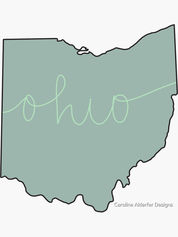 "Ohio aesthetic design!" Sticker by cjalderfer | Redbubble