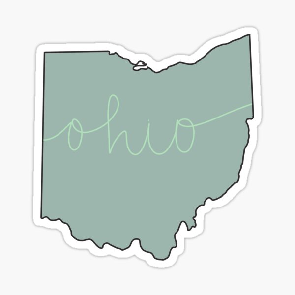 "Ohio aesthetic design!" Sticker by cjalderfer | Redbubble