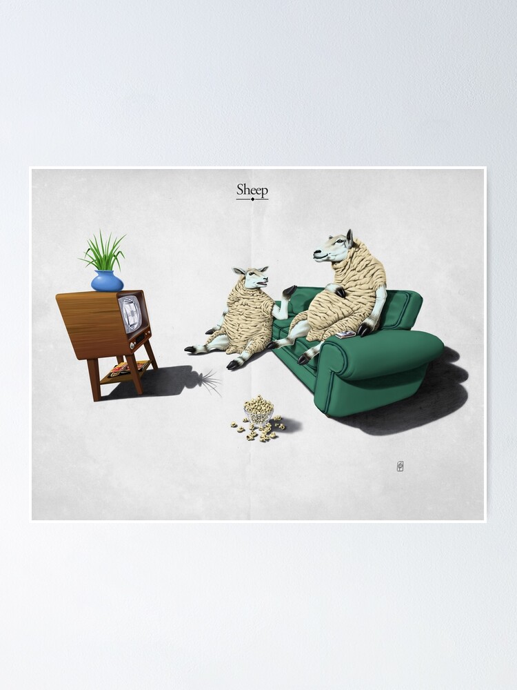 "Sheep" Poster for Sale by robCREATIVE | Redbubble