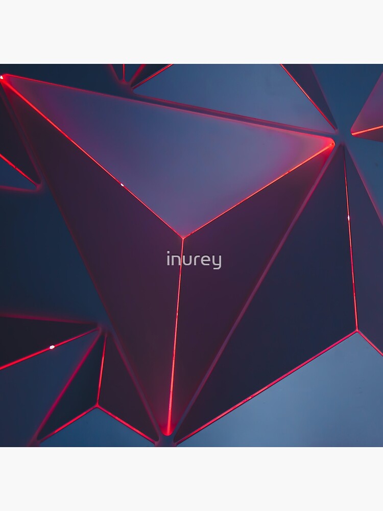 "Futuristic Triangles" Poster for Sale by inurey | Redbubble