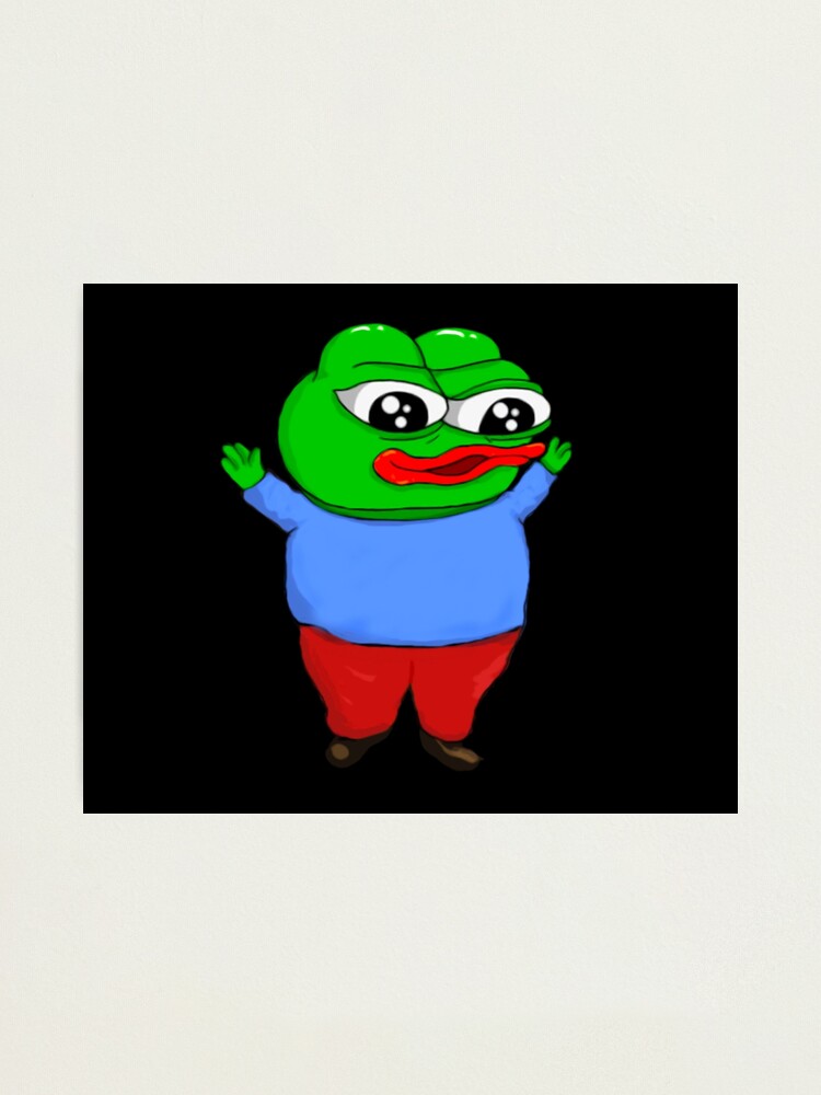 "Cute Apu Apustaja Celebrating Pepe" Photographic Print by Slav-Art ...